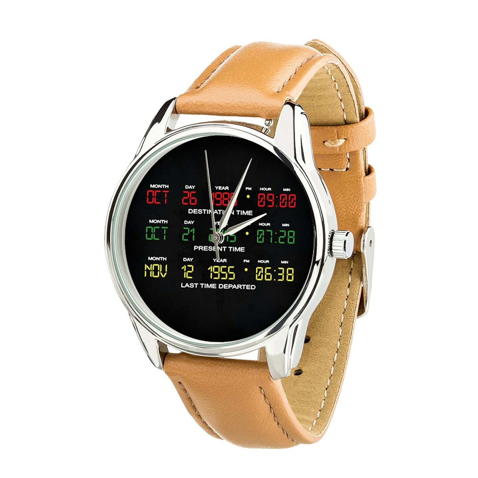 BTTF - Back To The Future Watch | Time Travel Display Dashboard Men ...