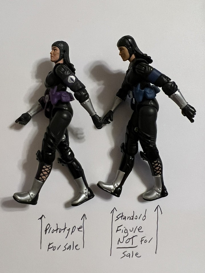 GI Joe Unreleased Munitia Purple Highlight Prototype Rare Silver Arm ...
