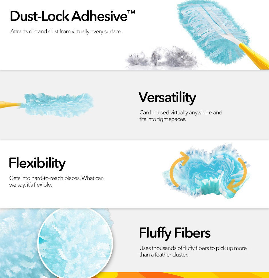 Swiffer Fluffy Dusters: 20 Dust Magnet Refills - MEGA PACK - Pledge ...