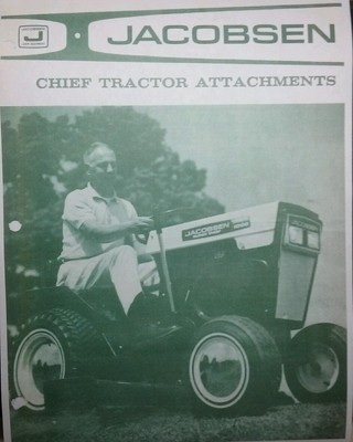 Sales Brochure 1967 Jacobsen Chief Lawn Garden Tractor & Implements ...