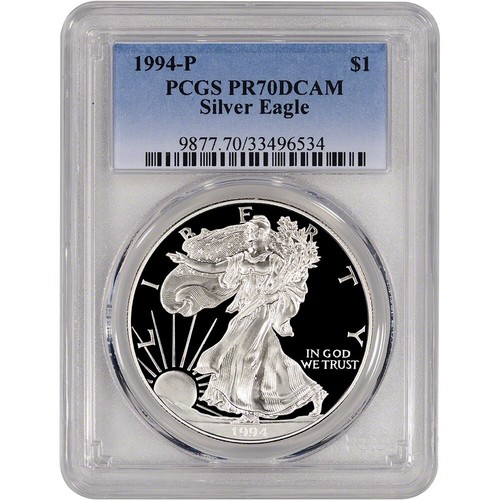 1994-P American Proof Silver Eagle Coin PCGS PR70 DCAM | eBay