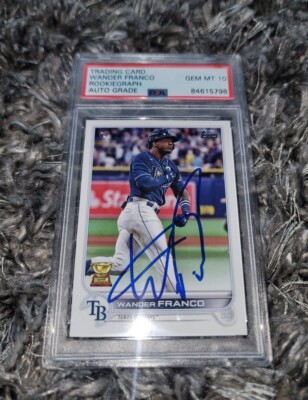 Wander Franco Signed 2022 Topps Series 1 Rookie #215 RARE PSA ...