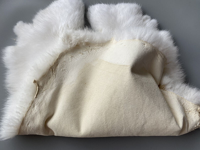 5pcs Genuine Rabbit Pelt Fur Skin Hides Tanned Real Bunny Leather For ...