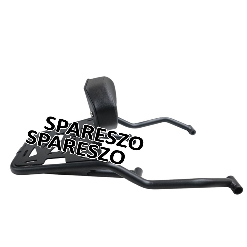 "REAR CARRIER WITH BACKREST, BLACK" FIT FOR ROYAL ENFIELD GUERRILLA 450 ...