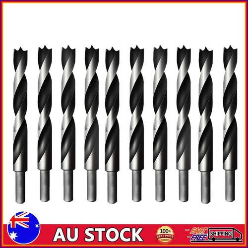 10pcs High Carbon Steel Straight Shank Twist 3 Brad Point Drill Bits ...