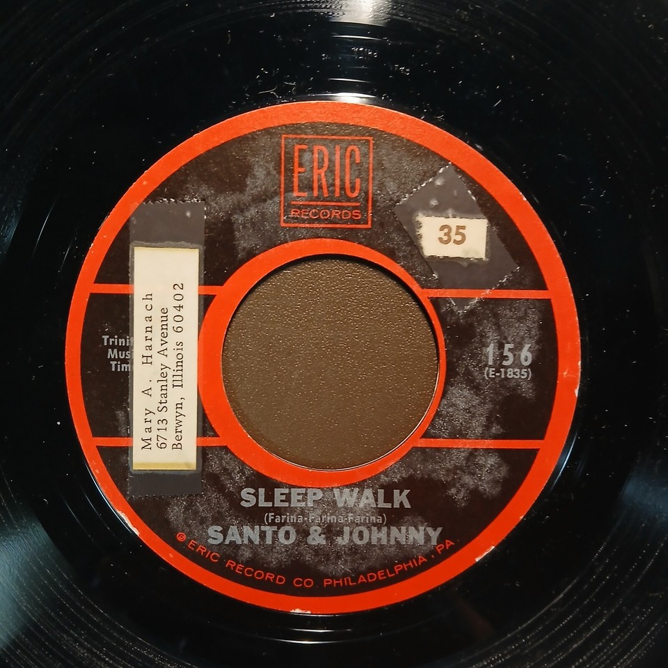 SANTO & JOHNNY Sleep Walk / Tear Drop 7" 45 RPM Vinyl Record | eBay