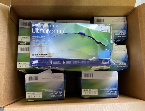 2700 (9 box) MicroFlex UltraForm Powder-Free Nitrile Medium UF-524-M ...