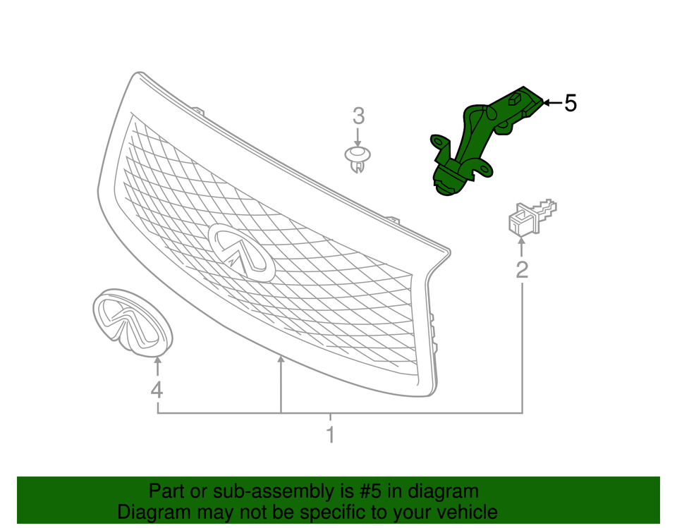 Genuine Infiniti Front Camera 284F1-5ZA1A | eBay