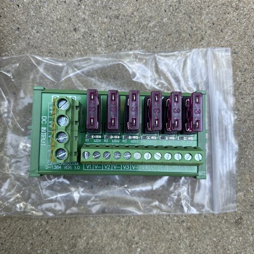 DC Power Fuse Distribution Strip Module 6 Position DIN Rail Mount | eBay