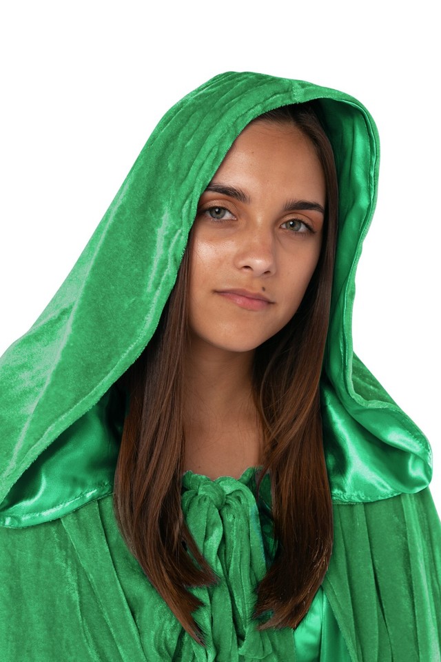 Hooded Velvet Cloak lined in Satin Luxury Cape Fashion Vampire Costume ...