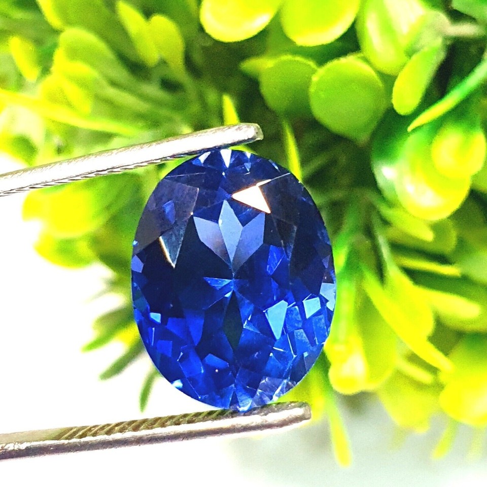 Natural Blue Sapphire Oval Shape 11.00 Cts Certified Loose Gemstone ...
