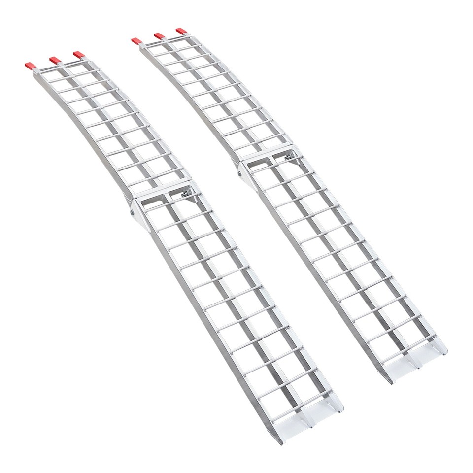 3000LB Aluminum Loading Ramps Arched For Motorcycle ATV UTV Truck ...