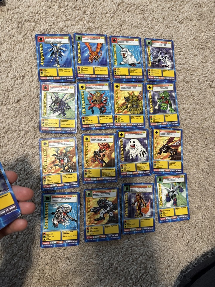 Rare Vintage Digimon Collection - Digivices & 100 Trading Cards (rare ...