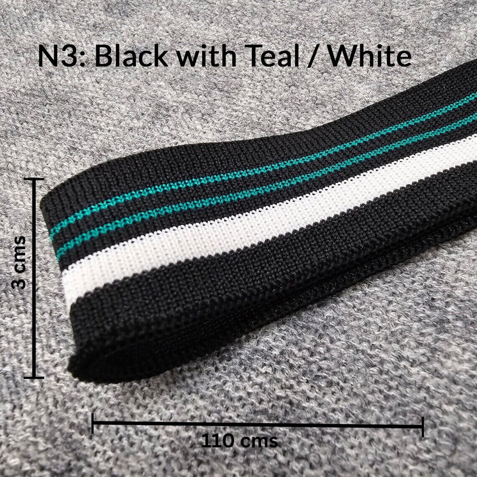 Knit Rib Cuff & Neck Trim Stretch Stripe Ribbing,Revamp / New Garments ...