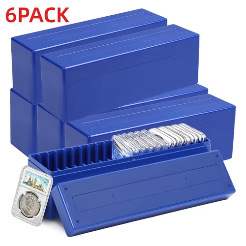 6PC Storage Box Plastic Case for 20 Certified PCGS NGC Slabs Coin ...