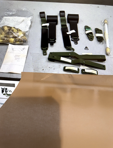 MILITARY SEAT BELT KIT M37 M715 M35A2 M151A2 57K1167 10 TON | eBay