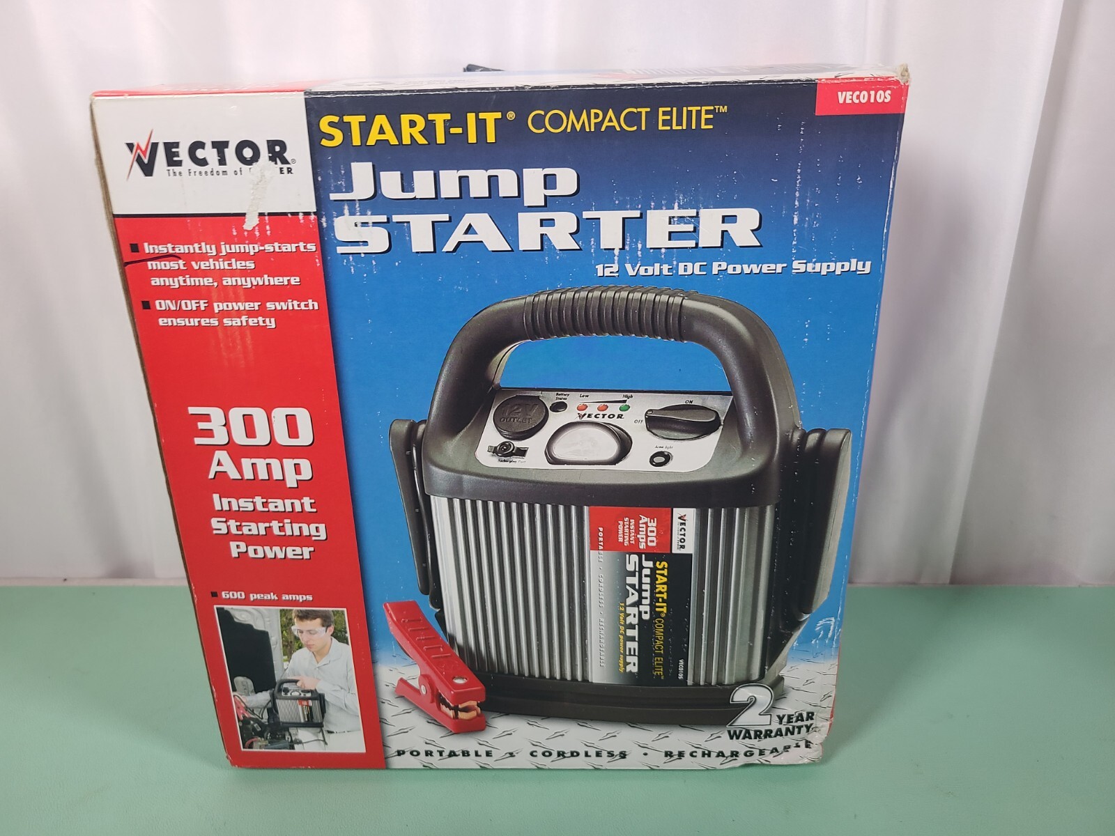 Vector Start-It Compact Elite VEC010S 300 Amp Jump Starter New Open Box ...