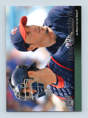 2010 Upper Deck #587 Joe Mauer / Joe Nathan Minnesota Twins Checklist ...