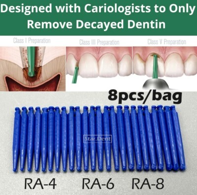 8x Dental Smart Bur Smartburs Polymer Burs Comfortable caries For ...