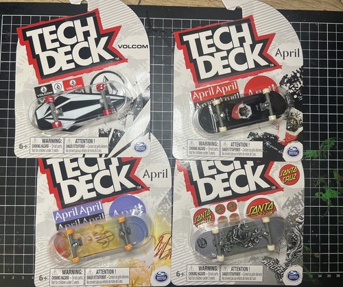 tech deck ultra rare VOLCOM, Santa Cruz WOOTEN, April SHANE O’NEIL ...