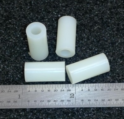 NYLON SPACERS 3/8" ROUND #10 HOLE 3/4" LONG - 40 pcs | eBay