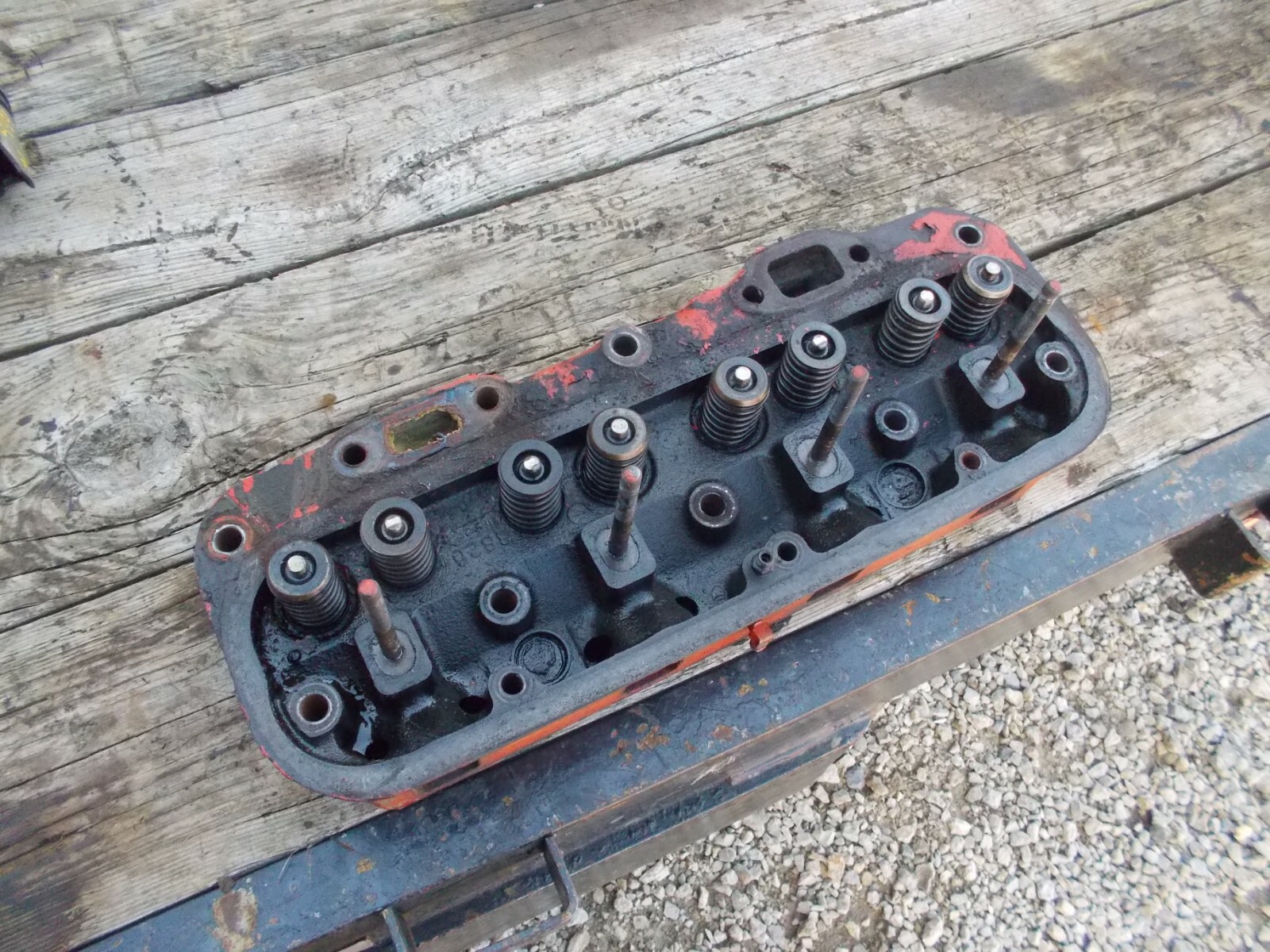 Allis Chalmers WD45 WD 45 AC tractor engine motor cylinder head w ...