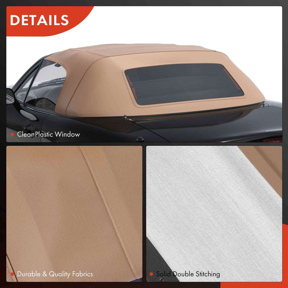 New Tan Convertible Soft Top for Mazda Miata 1990-1997 1999-2005 w ...