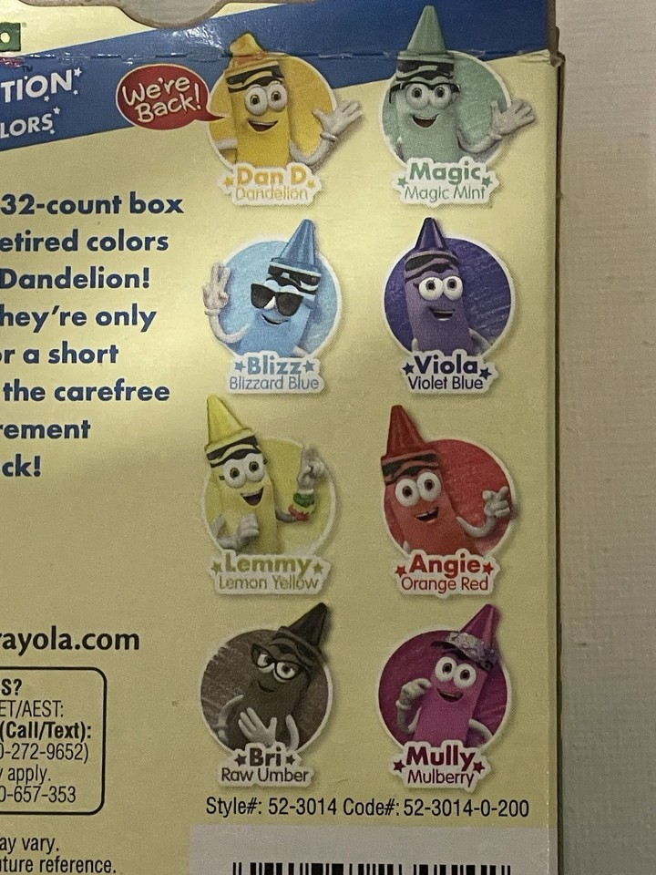 2025 Limited Edition 32 Pack ALL RETIRED Crayola Crayons 8 colors x4 in ...