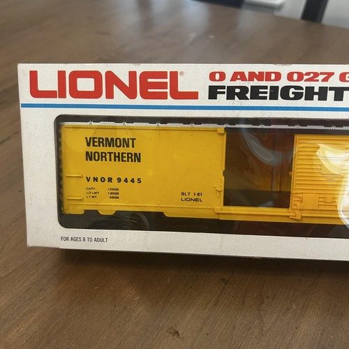 Vintage Lionel Vermont Northern Box Car 6-9445 O 027 Gauge Freight ...