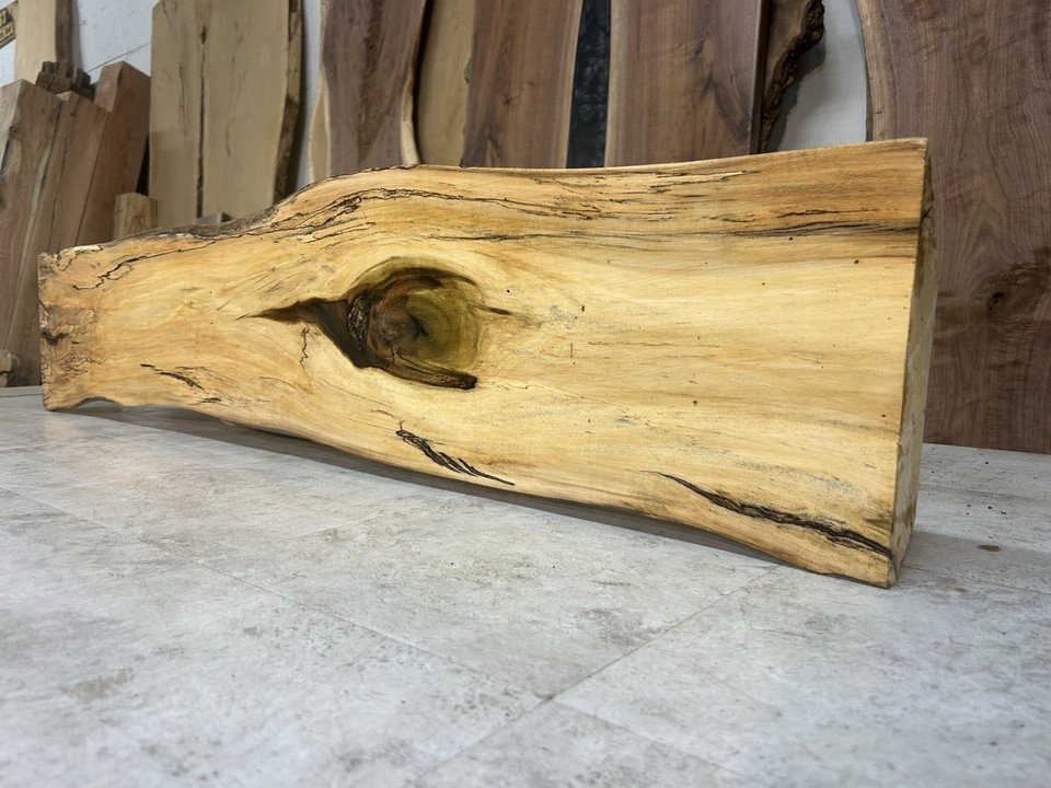 Live Edge Spalted Poplar Wood Slab/ Rustic Poplar/Kiln Dried Poplar ...