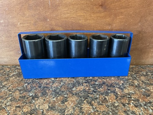 MATCO Tools 30mm - 36mm 5 Piece Deep Wall 1/2" Impact Socket Metric 6 ...