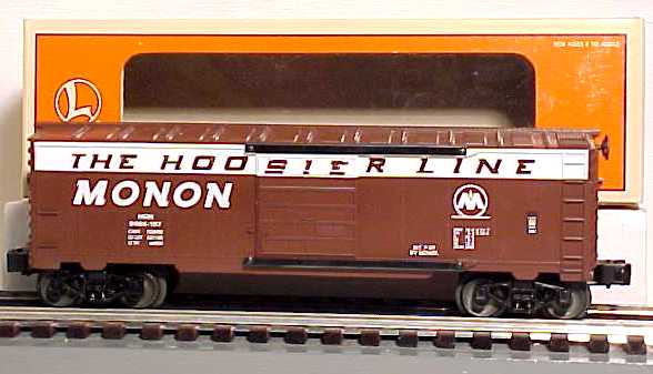 Lionel 6-19289 O Scale Monon Hoosier Line Boxcar Model Train for sale ...