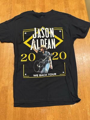 JASON ALDEAN 2020 COVID Band We Back Tour T-Shirt S Small Country ...