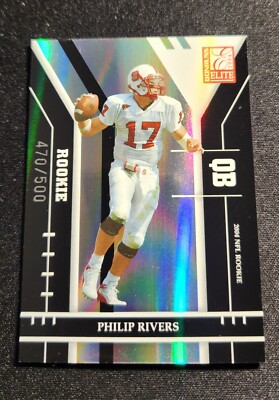 2004 Donruss Elite -Turn of the Century Rookie Card Philip Rivers /500 ...