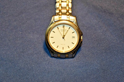 Citizen Quality Mens Quartz WR50 with Date Watch - Gold Trim - Working ...