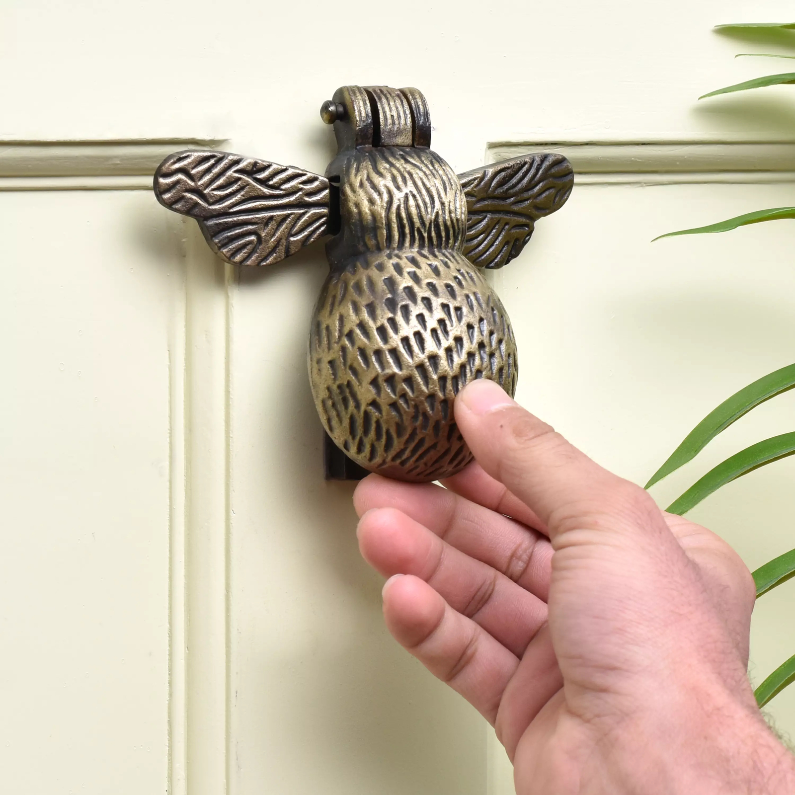 Antique Bumble Bee Iron Door Knocker Handmade Front Doorbell 4.8 Inches ...