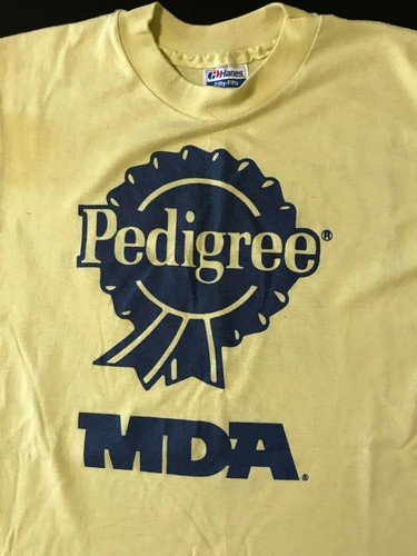Vintage 80s Pedigree MDA Telethon T-Shirt K9 Dog Walk Jerry Lewis Kids ...