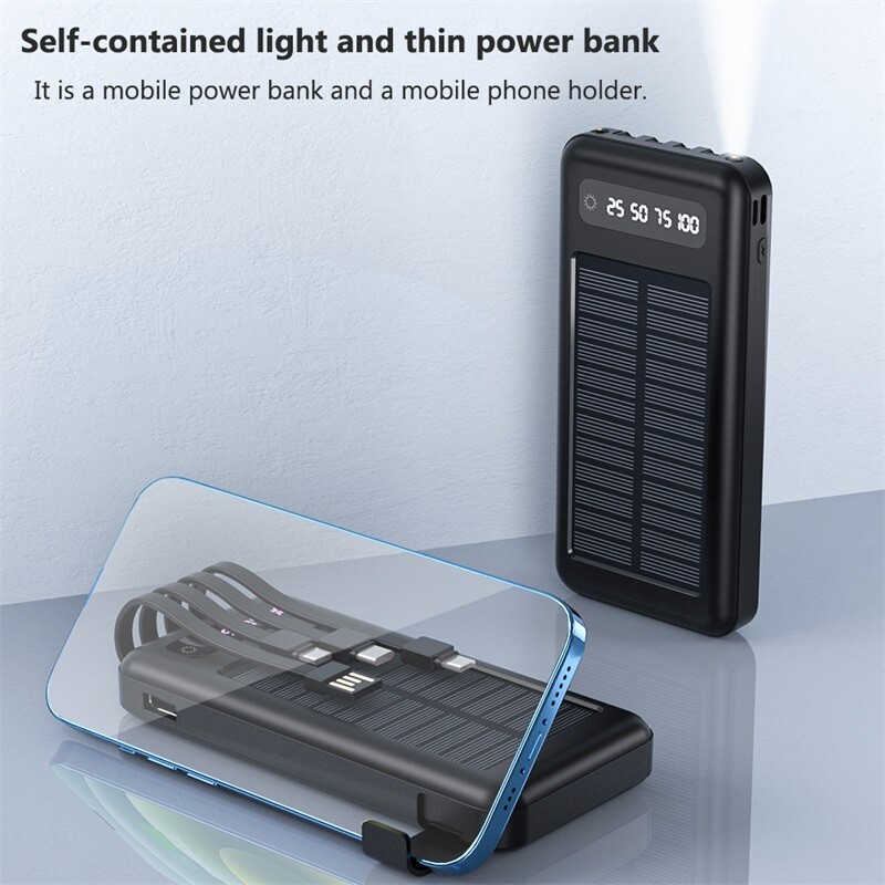Super 10000000mAh USB Portable Charger Solar Power Bank for Cell Phone ...