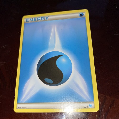 Pokemon Card 2016 - Water Energy 1/30 REGULAR FINISH TCG CARD | eBay