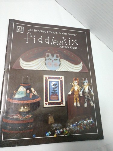 Fiddlestix Cat Tole Folk Craft Painting Wood Crafts Booklet | eBay