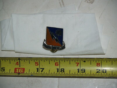 Military Pin Pinback 151st Signal Battalion Unit Crest (Ubique Ad Finem ...