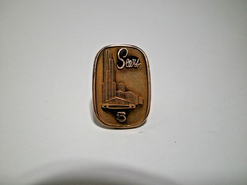 Vintage Sears Roebuck 10K Gold Filled 5 Year Anniversary Pin | eBay