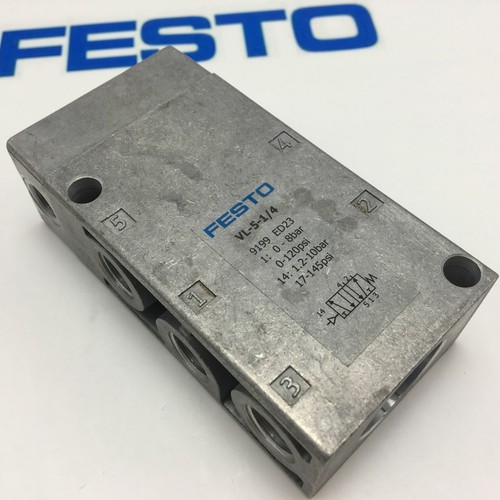 Festo VL-5-1/4 9199 Pneumatic Valve New One Free Shipping VL51/4 | eBay