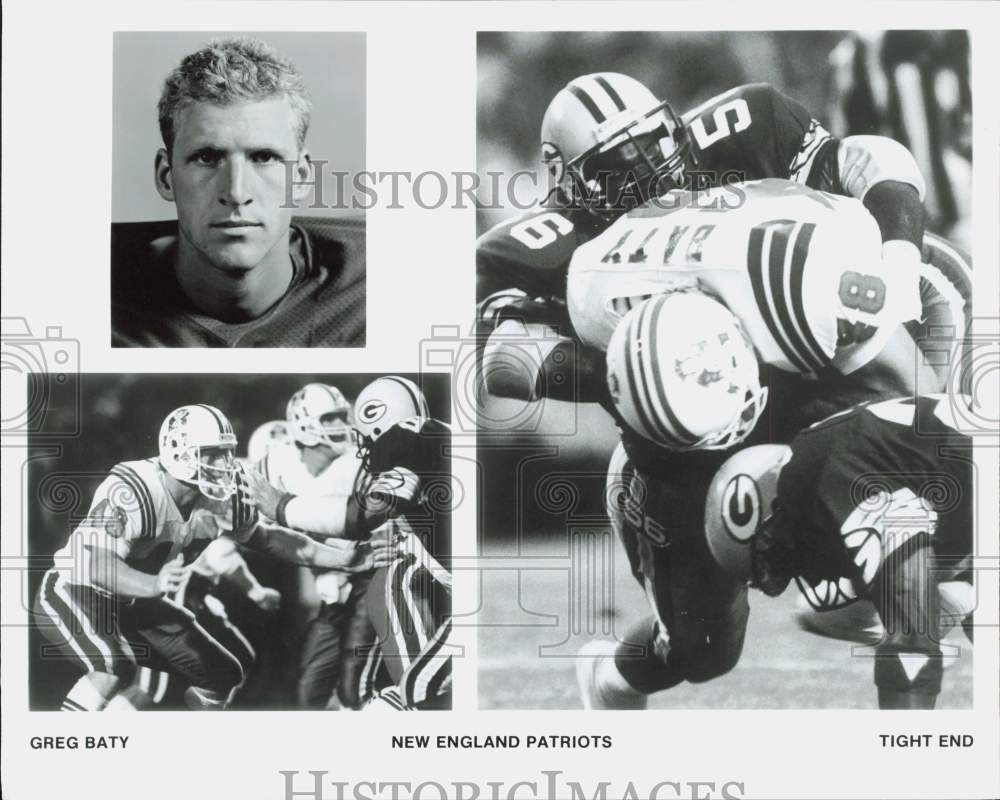 1986 Press Photo Pictures Of New England Patriots Football Team Player ...