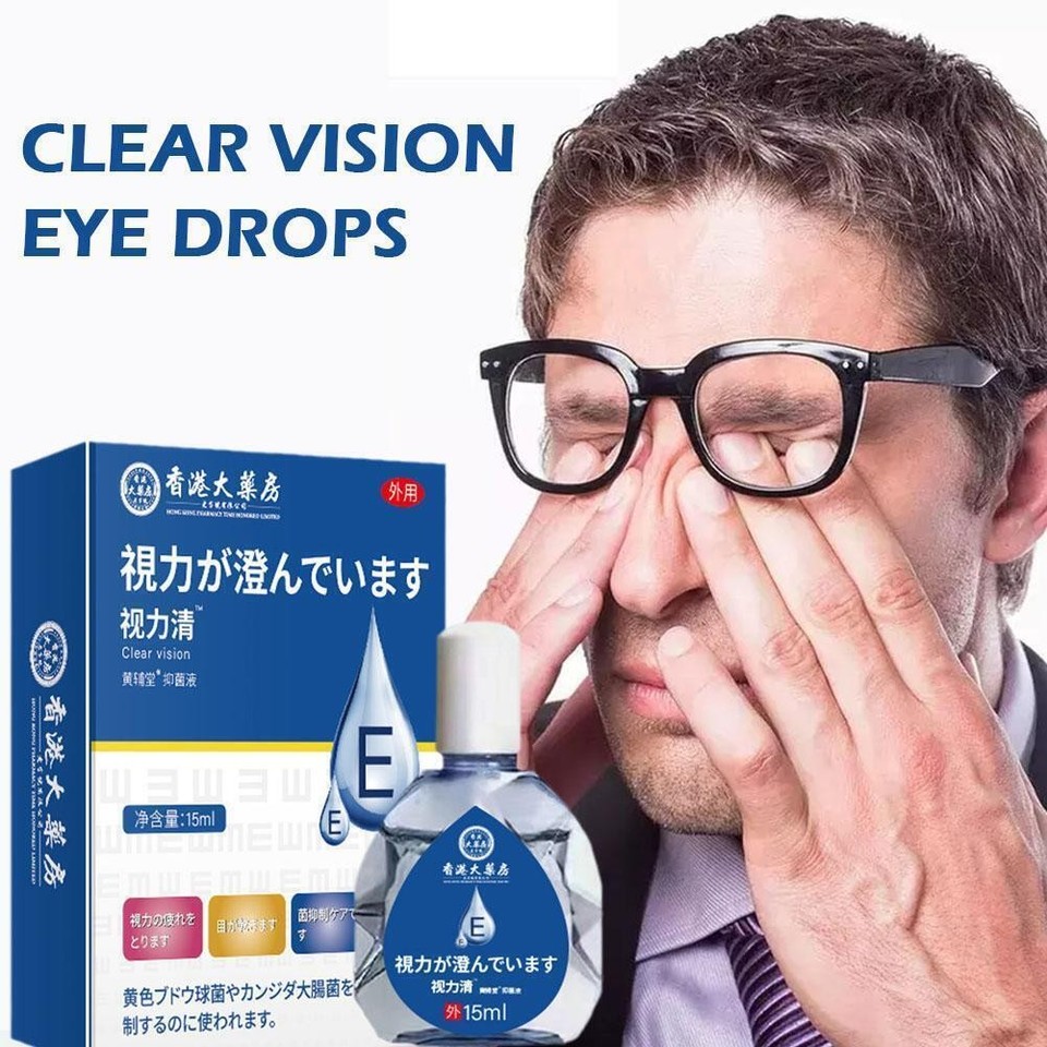 Clear Vision Eye Drop 15ml Relieve fatigue Dryness E For Eye S0 Lot DNH ...