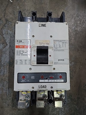 Eaton MDL3800F 3 Pole 800 Amp 600 Vac Breaker w/800 Amp Trip Unit SEE ...