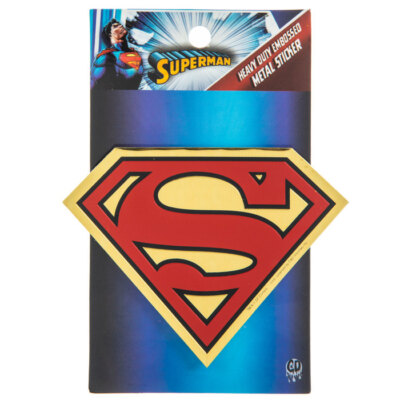 DC Comics Licensed Heavy Duty Embossed Metal Sticker: SUPERMAN LOGO - 1 ...