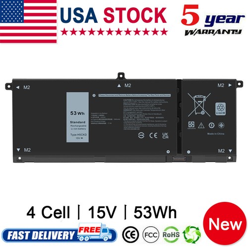 Battery H5CKD For Dell Latitude 3410 3510 Inspiron 5300 5401 53Wh TXD03 ...