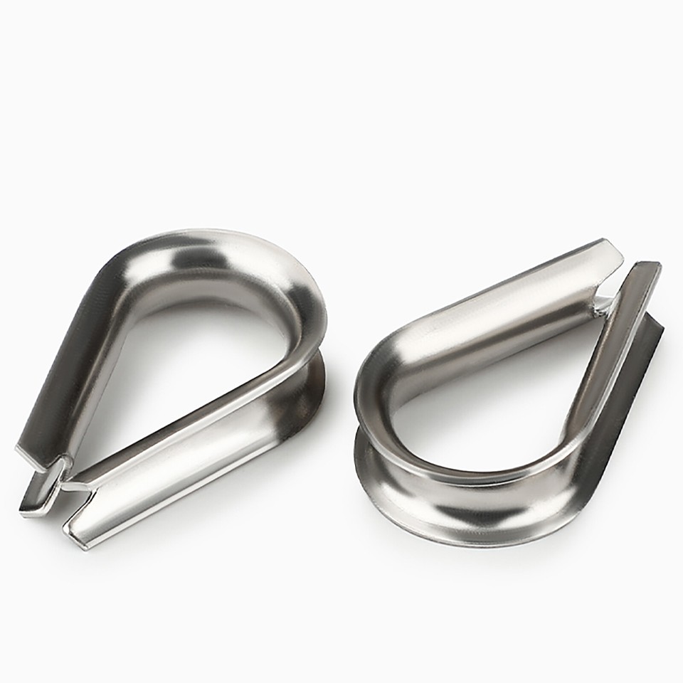 A2 Stainless Steel Wire Rope Cable Thimble Eye Eyelet End Loop 2/3/4 ...