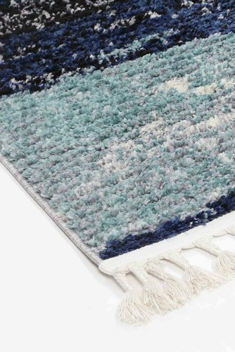 Agdal Blue Moroccan Berber Style Tribal Modern Rug Runner 80x300cm ...